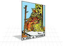 King Of Wands Tarot Card Meaning-Upright and Reversed